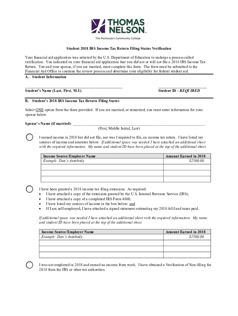 Fillable Online IRS Offers Help to Students, Families to Get Tax ...IRS ...