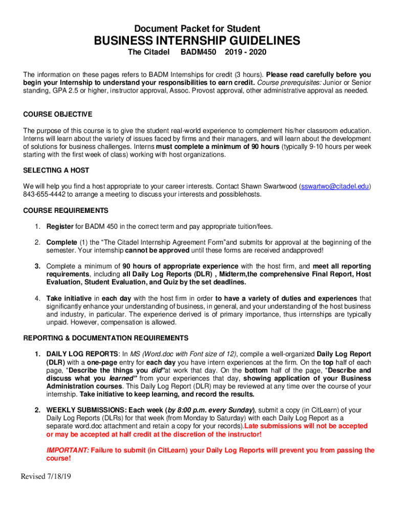 Fillable Online 11+ Internship Program Checklist Templates in PDFDOC ...