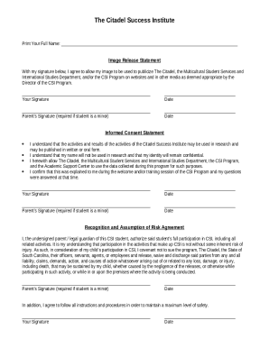 Image Release Statement Doc Template | pdfFiller