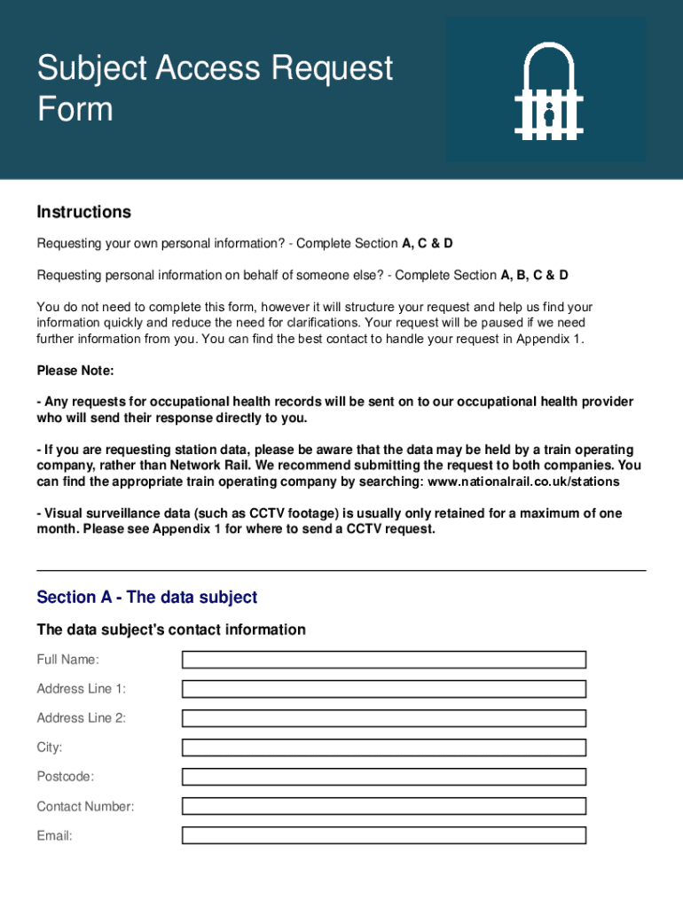 Fillable Online What is a Subject Access Request?: Everything You Need ...