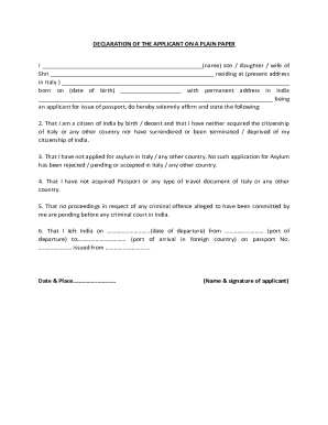 Fillable Online HOW TO WRITE A DECLARATION - WashingtonLawHelp.orgHow ...