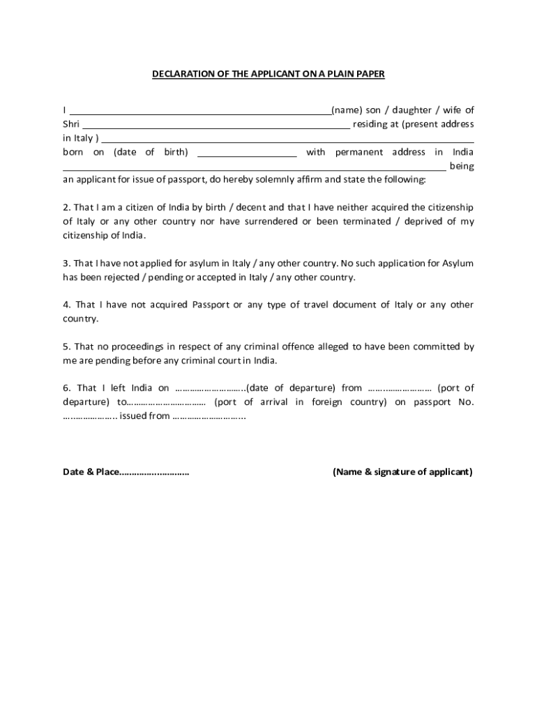 Fillable Online HOW TO WRITE A DECLARATION - WashingtonLawHelp.orgHow ...