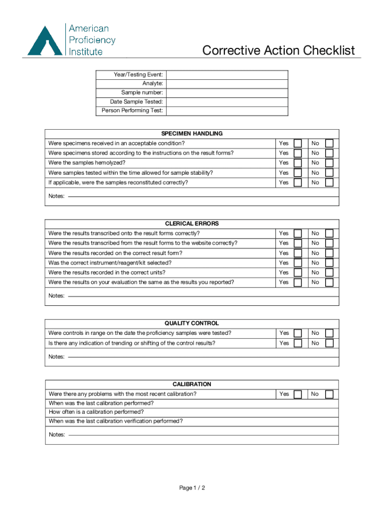 Fillable Online Root Cause Corrective Action Form Template - Fill ...