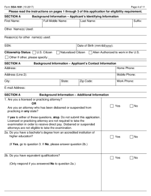 Fillable Online GN 00502.115 The SSA-11-BK, Request to be Selected As PayeeSSA-1696 Discontinue ...