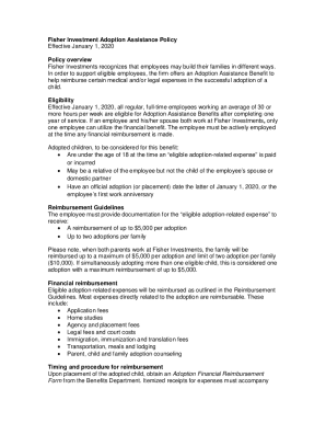 Fillable Online What does a sample adoption benefits policy look like ...