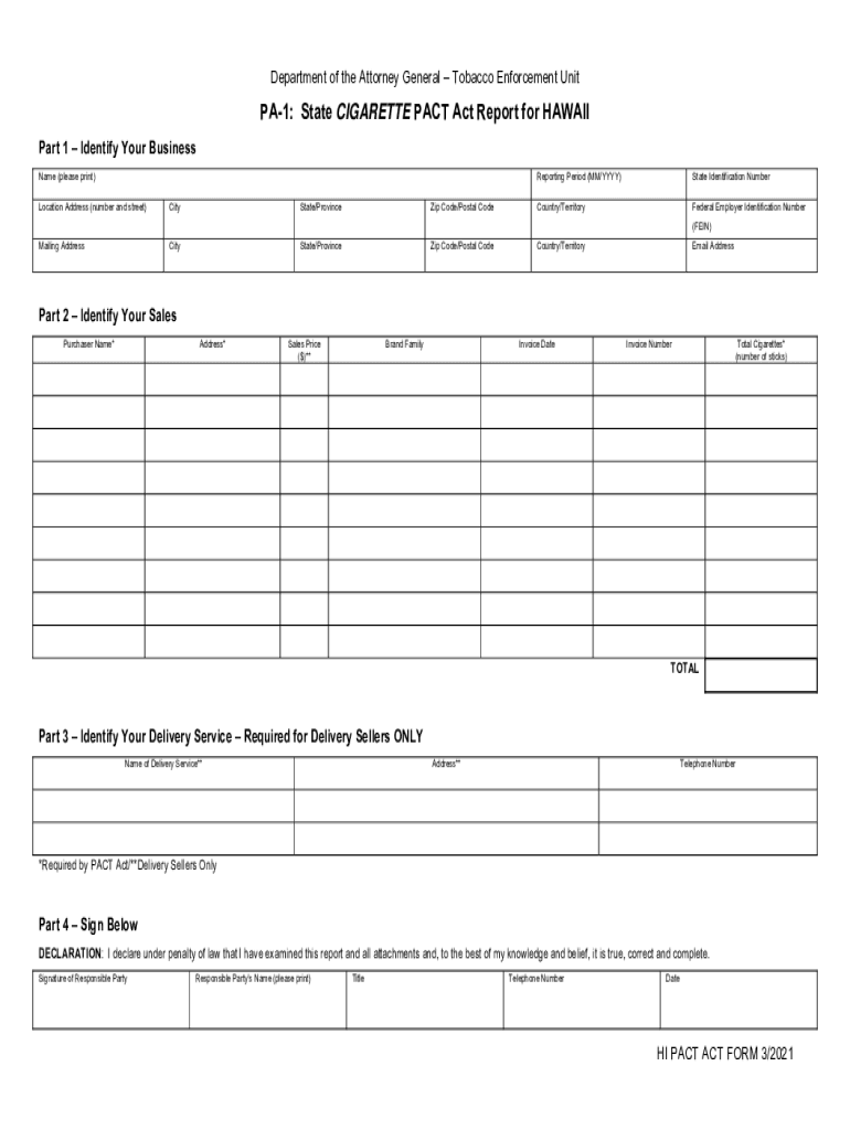 Fillable Online PACT ACT FORM March 2021.doc Fax Email Print - pdfFiller