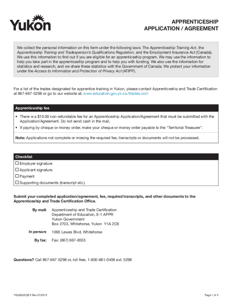 Fillable Online A Report of Apprenticeship and Certificate of ...