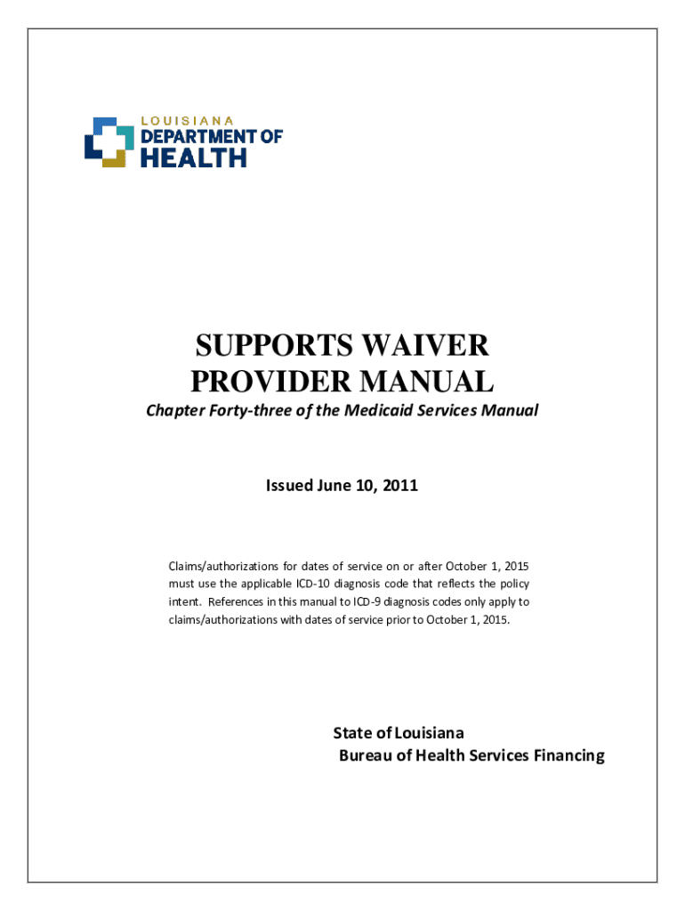 Fillable Online Indiana Medicaid - Family Supports WaiverState Medicaid ...