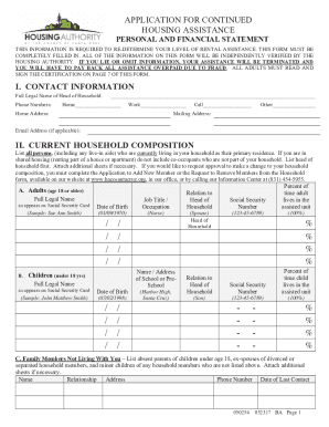 Fillable Online PDF Annual Recertification Packet - Housing Authority ...