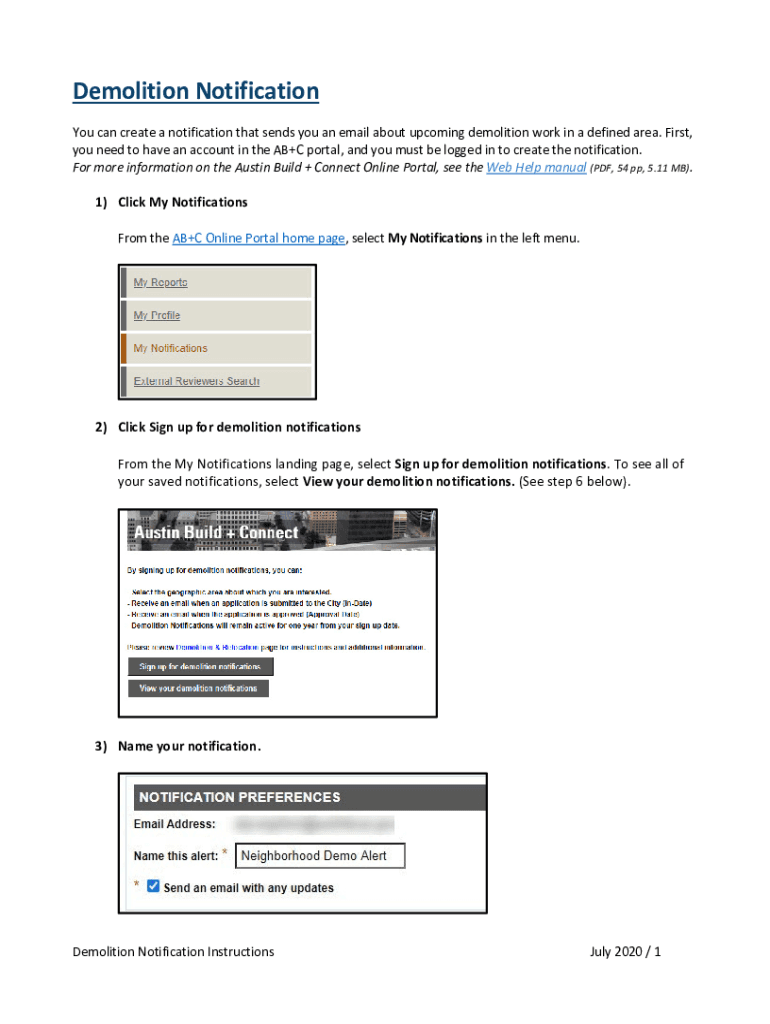 Fillable Online Kdhe Demolition Notification Form Fillable Form - Fill Out ... Fax Email Print ...