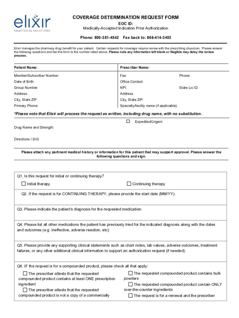 Fillable Online Coverage Redetermination Request Form - Bright Health Plan Fax Email Print ...