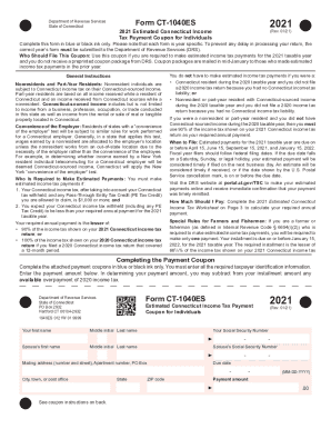 Fillable Online Printable Connecticut Form CT-1040ES - Estimated ...