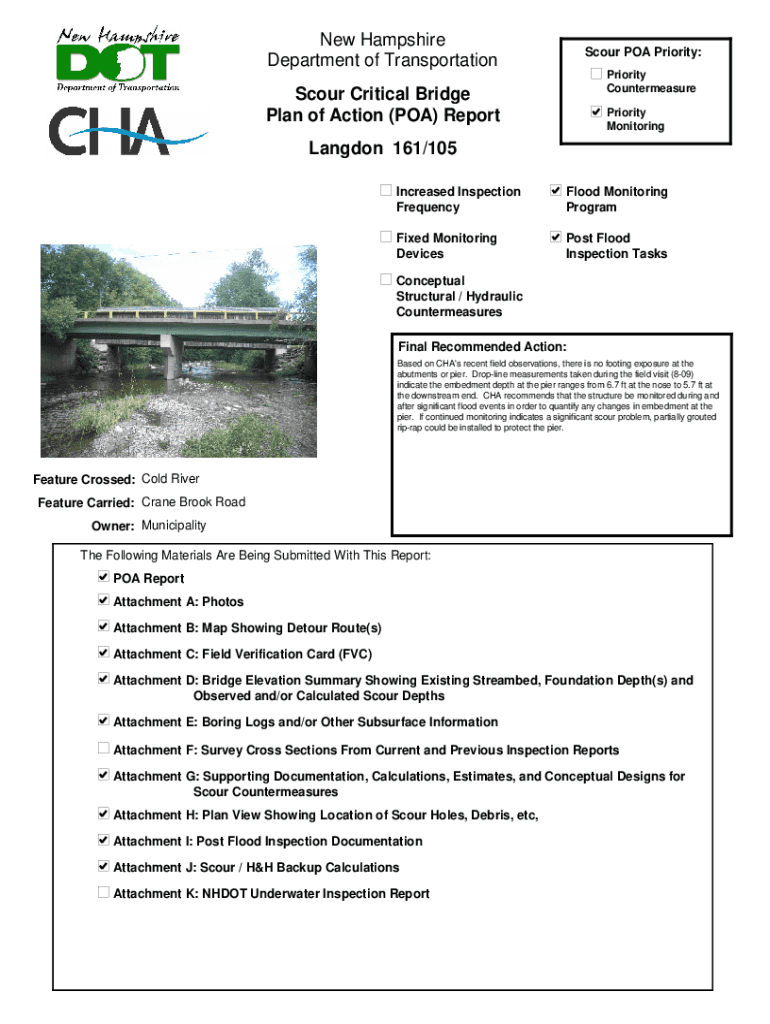 Fillable Online Priority Scour Critical Bridge Countermeasure Plan of ...