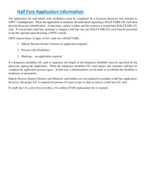 Fillable Online Metro reduced fare program application for persons with ...