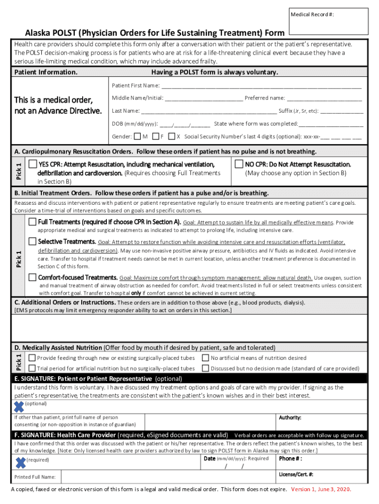 Fillable Online State-by-State POLST FormsEverplans Fax Email Print ...