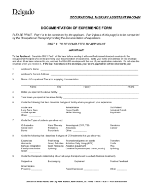 Fillable Online APPLICATION PACKET COMPLETION CHECKLIST For ...