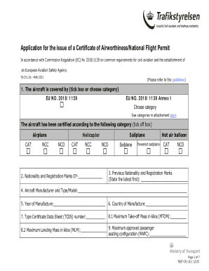 Fillable Online Certificates of Airworthiness EASA AircraftUK Civil ...