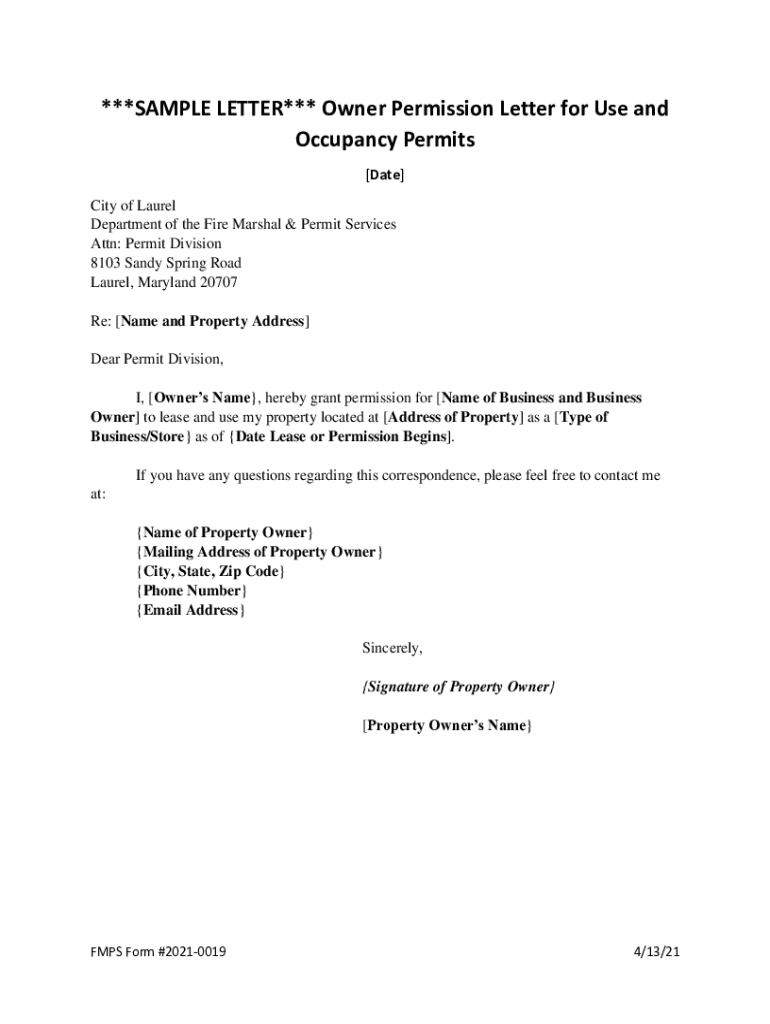 Letter of occupancy sample - Office de Tourisme de Fuveau: Fill out ...