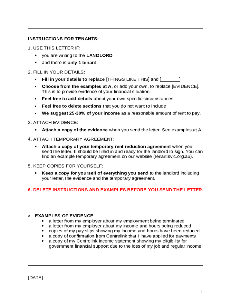 How to Write a Letter of Notice to a Tenant (10+ Best ...New Landlord ...