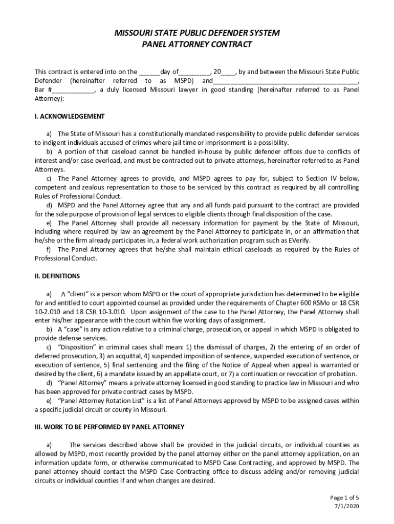 Fillable Online publicdefender mo MISSOURI STATE PUBLIC DEFENDER SYSTEM ...