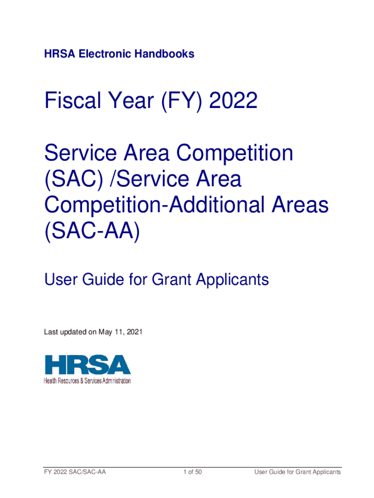 Fillable Online bphc hrsa FY 2022 Service Area Competition (SAC)Bureau ...