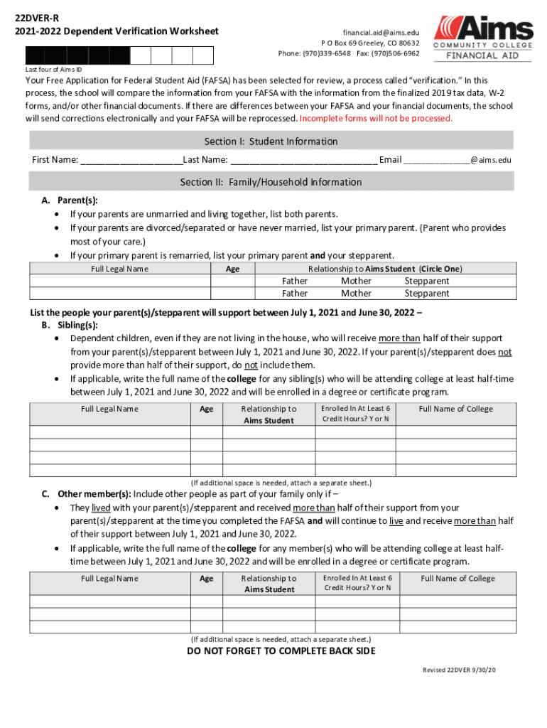 Fillable Online Identity and Educational Purpose form - aims.edu Fax ...