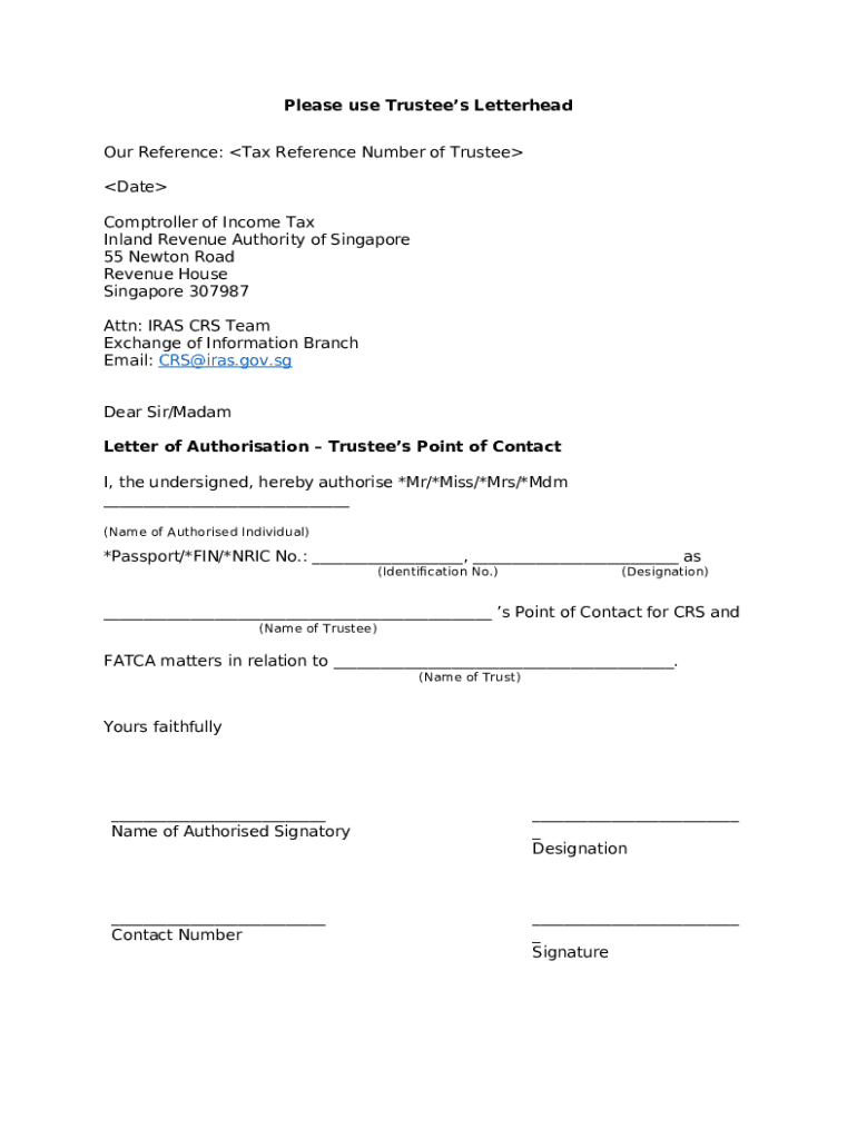 Please use Trustee's Letterhead Doc Template | pdfFiller