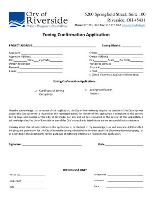 Fillable Online Fillable Online CertIfICate Of ZOnIng COmplIanCe ...