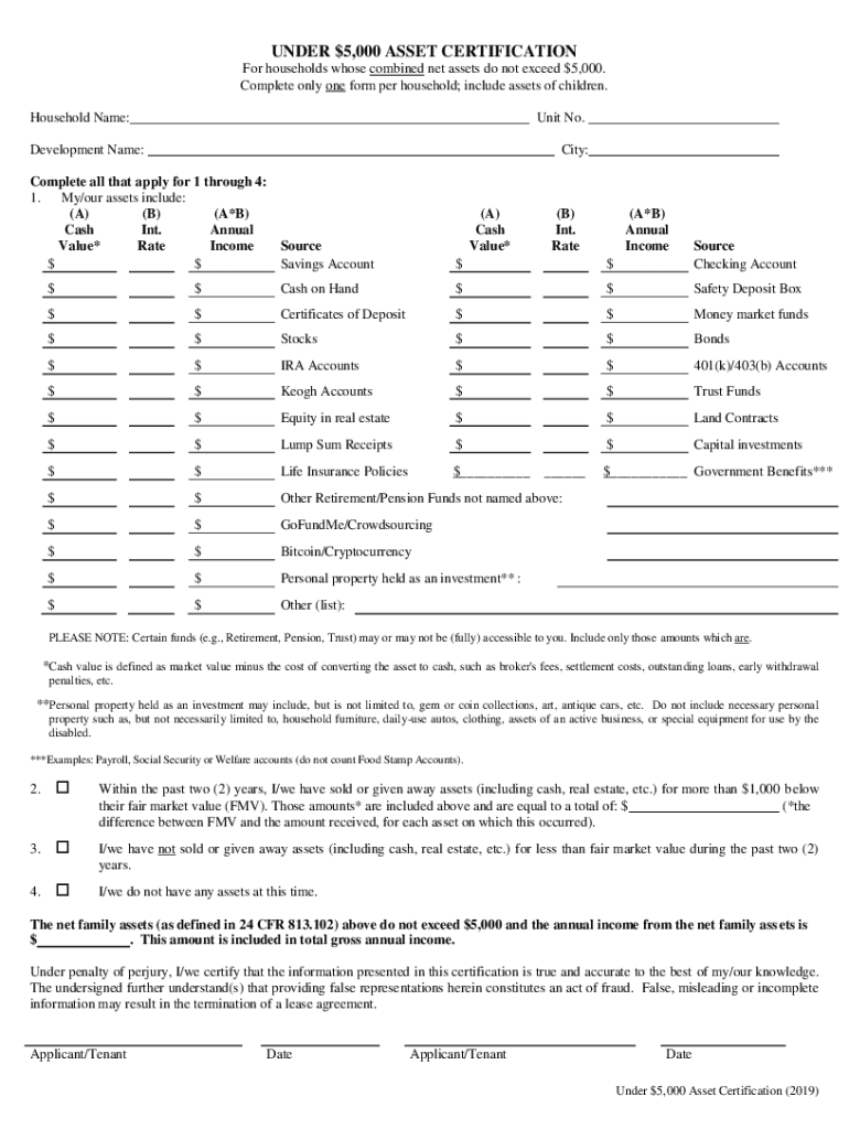 Fillable Online TEXAS DEPARTMENT HOUSING COMMUNITY AFFAIRS UNDER $5,000 ...