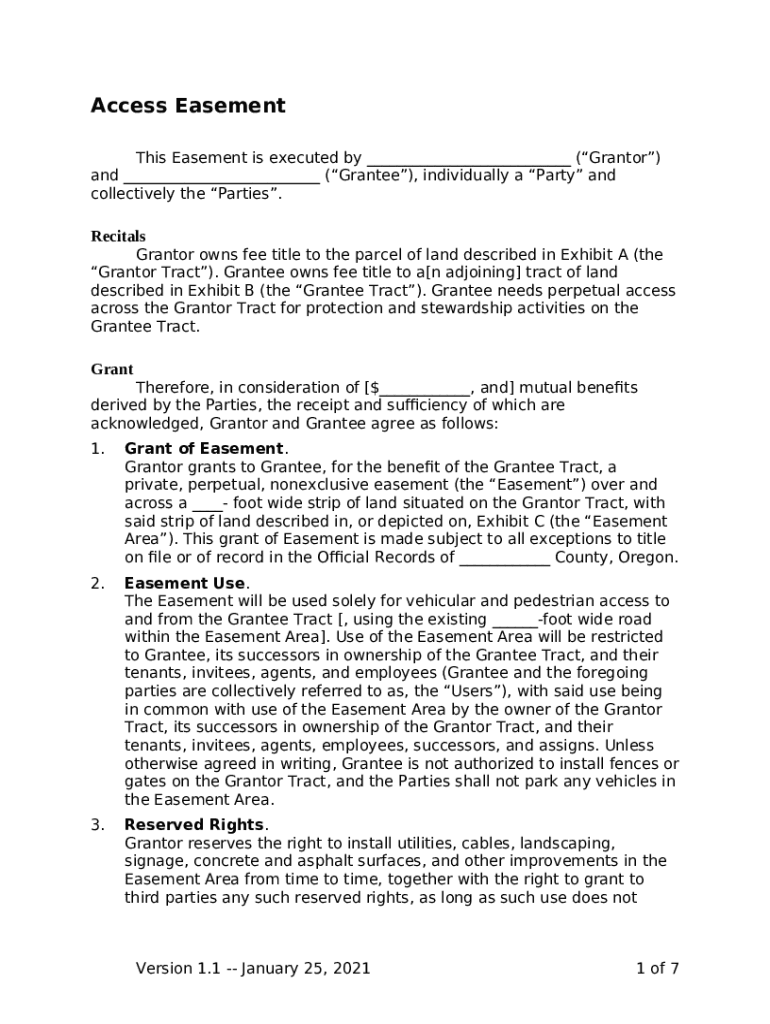 TEMPORARY CONSTRUCTION AND ACCESS EASEMENT AGREEMENT THIS ... Doc Template | pdfFiller