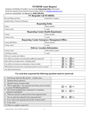 Fillable Online DOH Asset Request Form Fax Email Print - pdfFiller