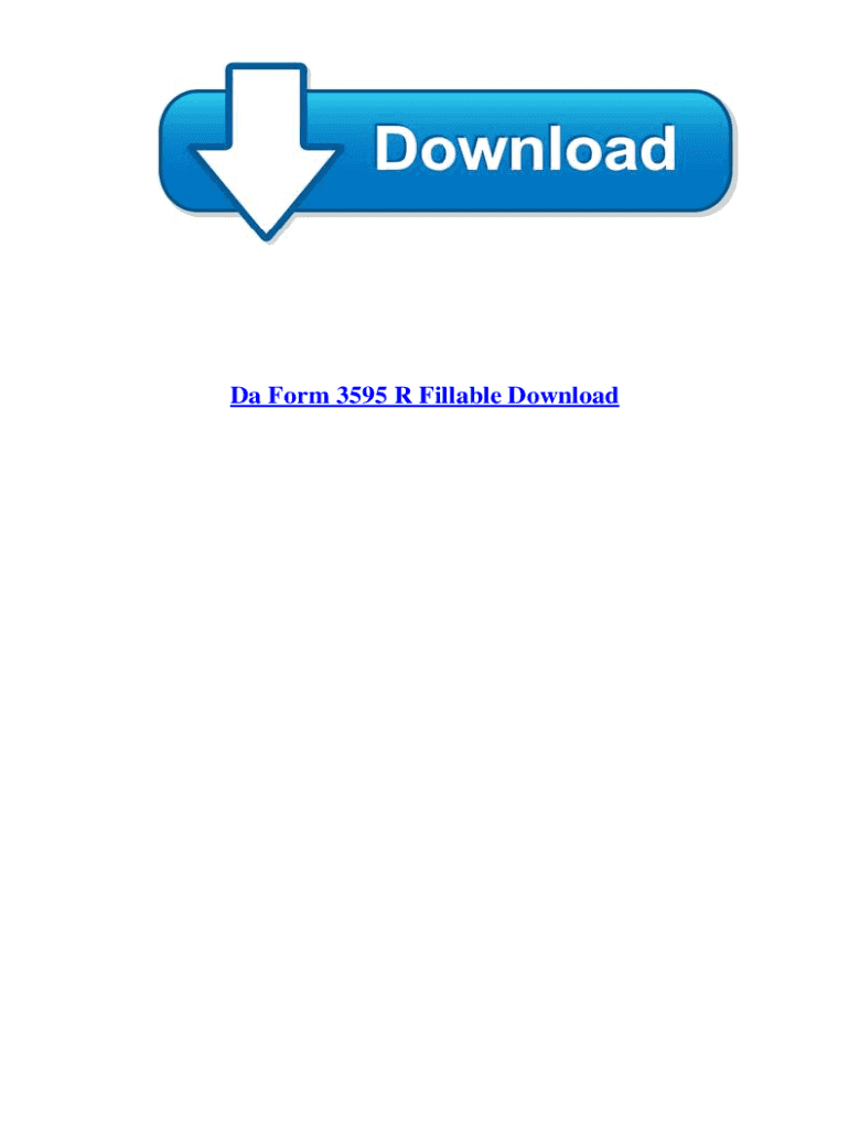Fillable Online Da Form 3595 - Fill Out and Sign Printable PDF Template ...