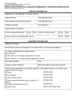 Fillable Online ED/CREB-172 Form 19-Application for a Change in ...