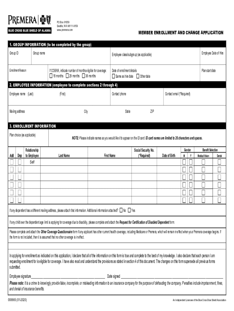 Fillable Online Fillable Online 1. GROUP INFORMATION (to be completed ...