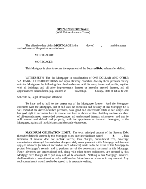 open-end MORTGAGE deed, SECURITY AGREEMENT AND FIXTURE FILING ... Doc ...