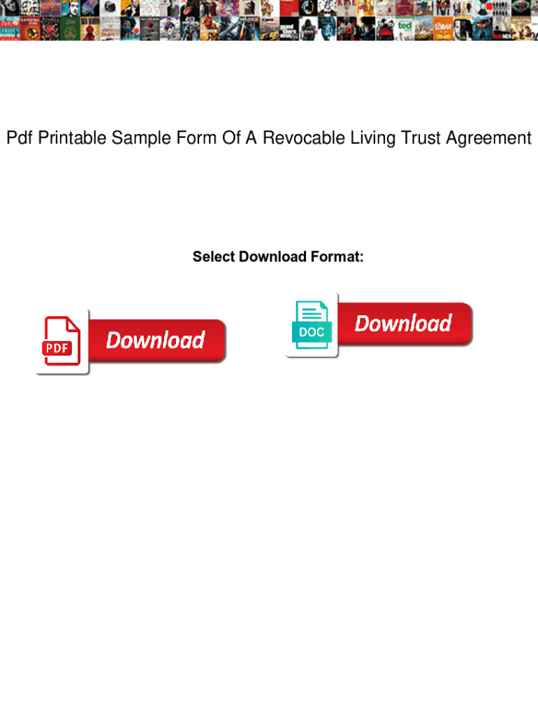 Fillable Online FREE 6+ Revocable Living Trust Forms in PDFMS WordFree ...