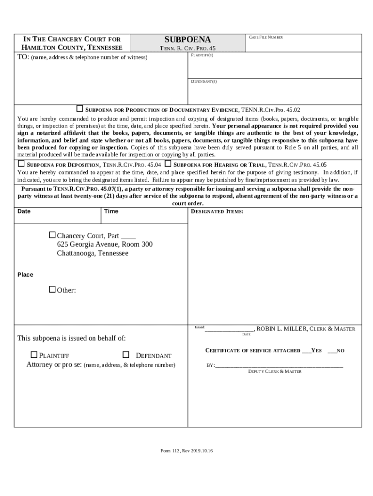 IN THE CHANCERY COURT FOR - Welcome to Hamilton County ... Doc Template ...