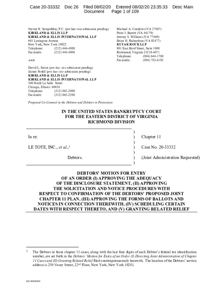 Fillable Online Motion to Appear Pro Hac Vice (Steven N. Serajeddini ...