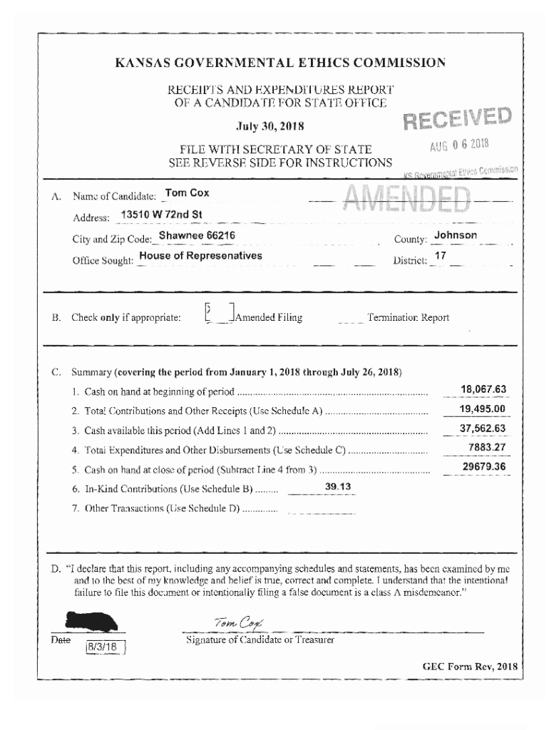 Fillable Online ethics ks Fillable Online ethics ks KANSAS GOVERNMENTAL ...