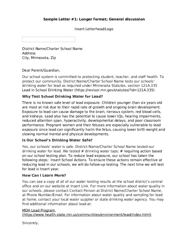 Lead Sample Letter 1. Letterhead template for MDH employees Doc ...