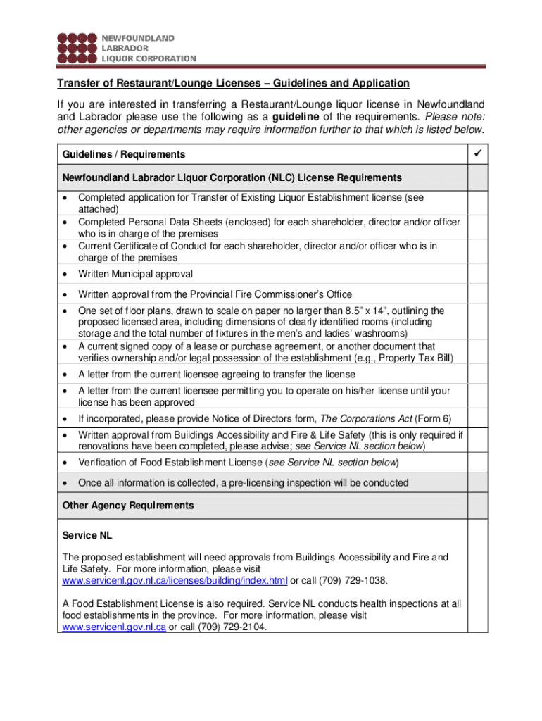 Fillable Online Licenses and Permits for Opening a Restaurant in ...