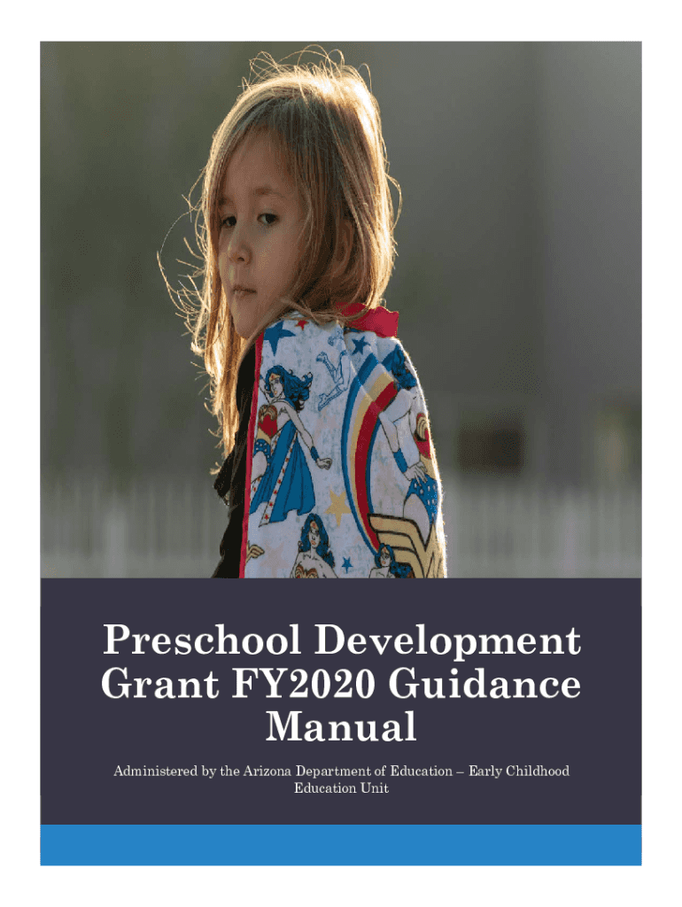 Fillable Online Preschool Development Grant - Arizona Department of ...