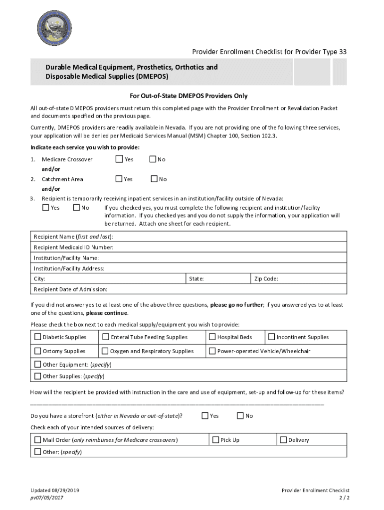 Fillable Online medicaid nv MEDICAID SERVICES MANUAL TRANSMITTAL LETTER ...