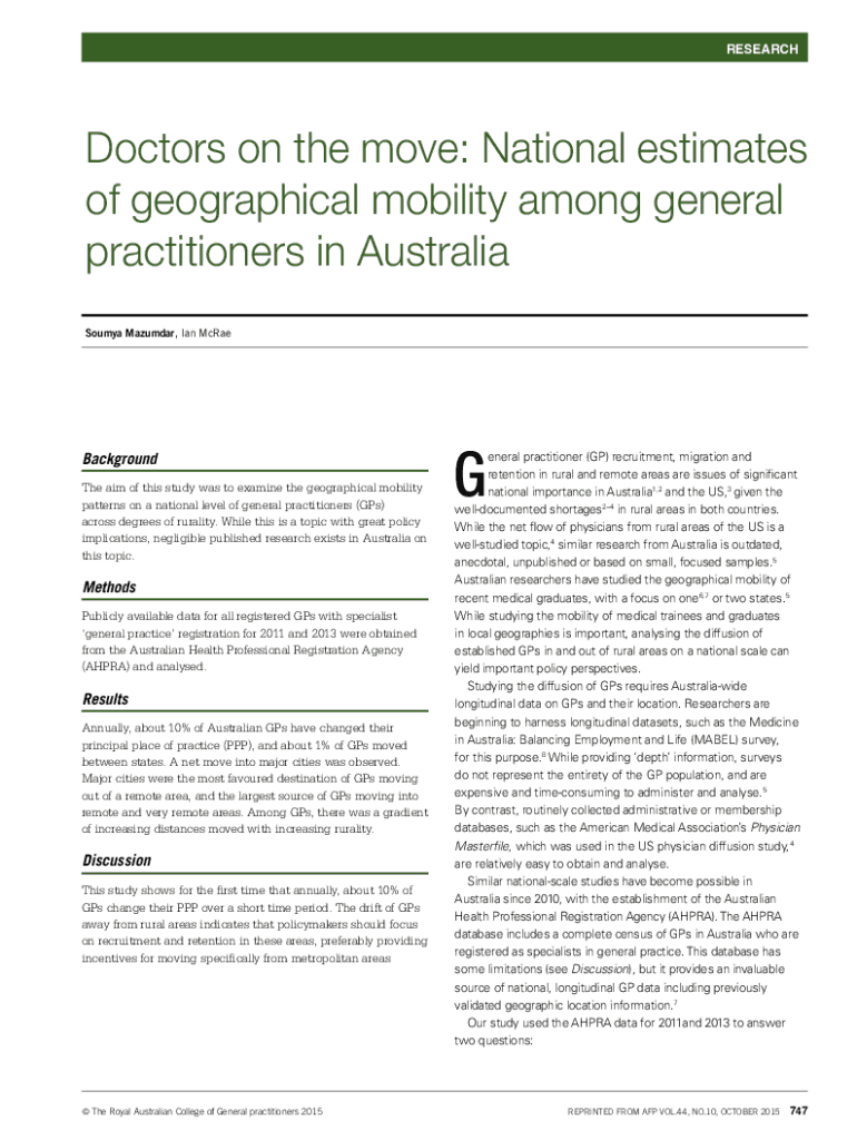 Fillable Online RACGP - October Focus - RACGP - The Royal Australian ...