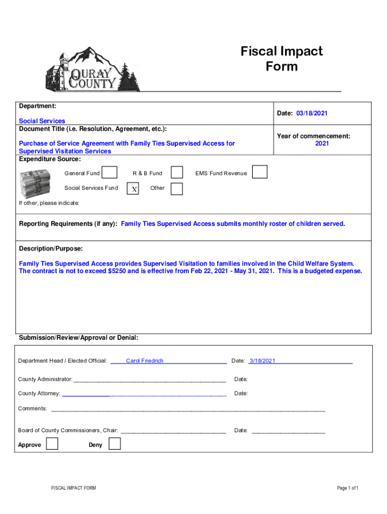 Fillable Online Family Ties Supervised Access Fax Email Print - pdfFiller