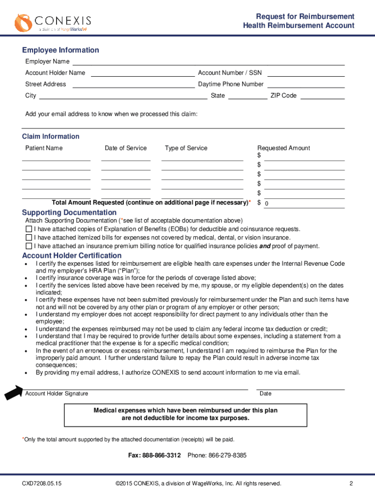 Fillable Online 2011-03-23 CXD 7208. CXD HRA Claim Form Fax Email Print ...