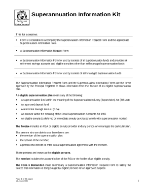 - A Superannuation Ination Request Doc Template | pdfFiller