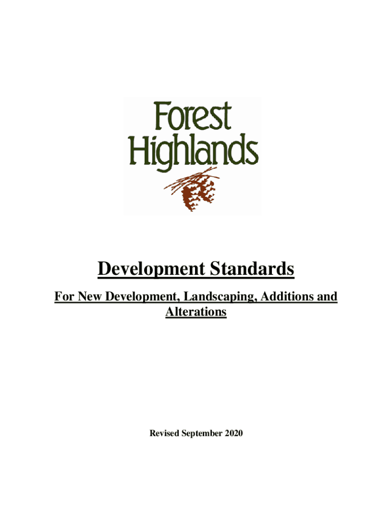 Fillable Online Land Development Checklist - NAHBTABLE OF CONTENTS ...