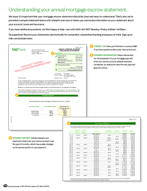 Fillable Online How to Read an Escrow Analysis StatementBudgeting Money ...