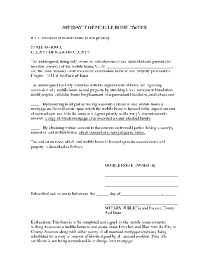 Fillable Online AFFIDAVIT OF MOBILE HOME OWNER.PDF Fax Email Print ...